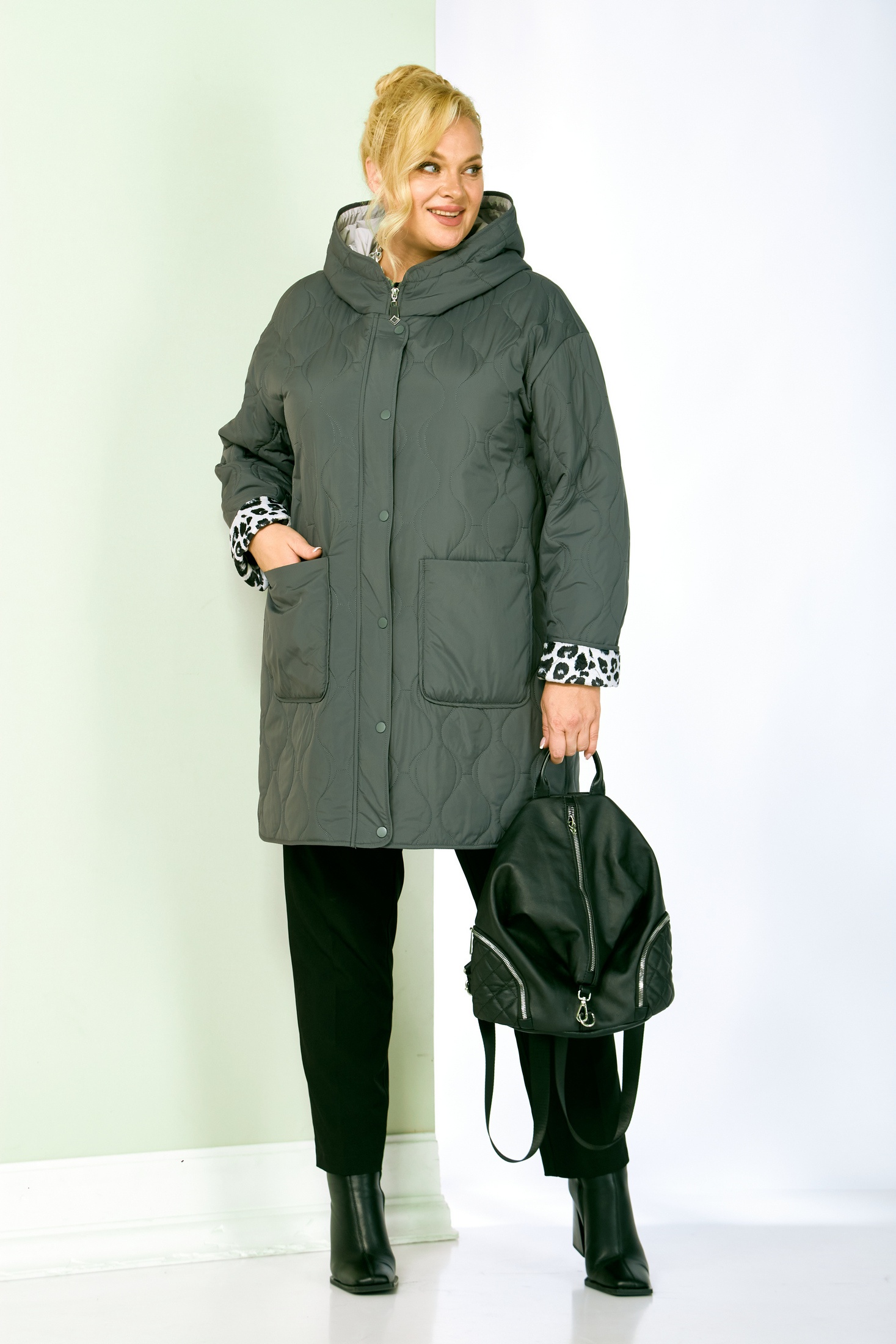 Куртка 2197 лесной Shetti купить в интернет магазине | в наличии